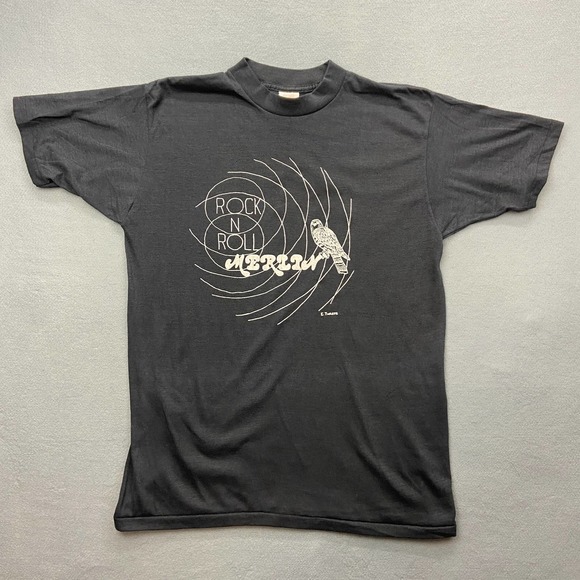 Bantams | Shirts | Vintage Rock N Roll Merlin Tshirt Black Bantams Tag ...